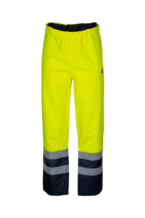 Tielson Flame-Retardant Anti-Static Hi-Vis Rain Trousers - Ennis Safety ...